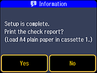 Wi-Fi connection using the control panel