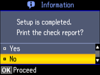 Wi-Fi connection using the control panel